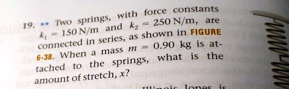 with force constants two springs kz 250 nm are 19 and 150 nm shown in ...