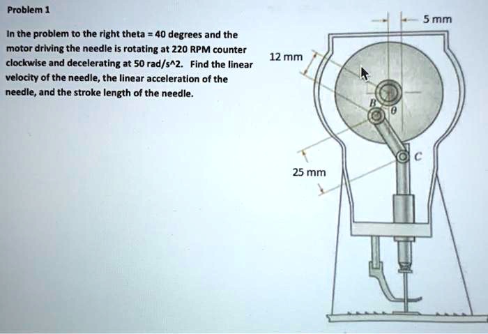 Problem 1 In the problem to the right theta = 40 degrees and the motor ...