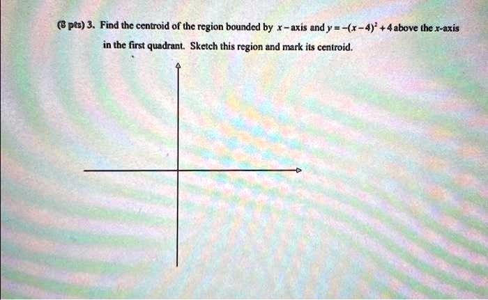 SOLVED: 3pts3.Find the centroid of the region bounded byx-axis and y=-x ...
