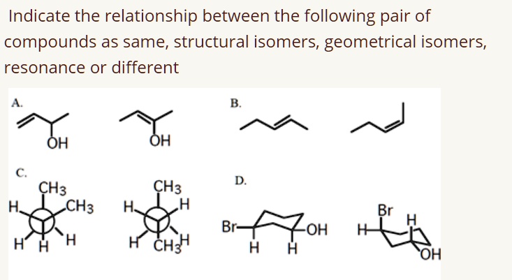 VIDEO solution: Indicate the relationship between the following pair of compounds as same ...