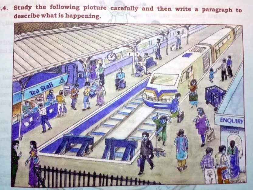 SOLVED: 'Wire a paragraph on this picture using Simple Present and ...