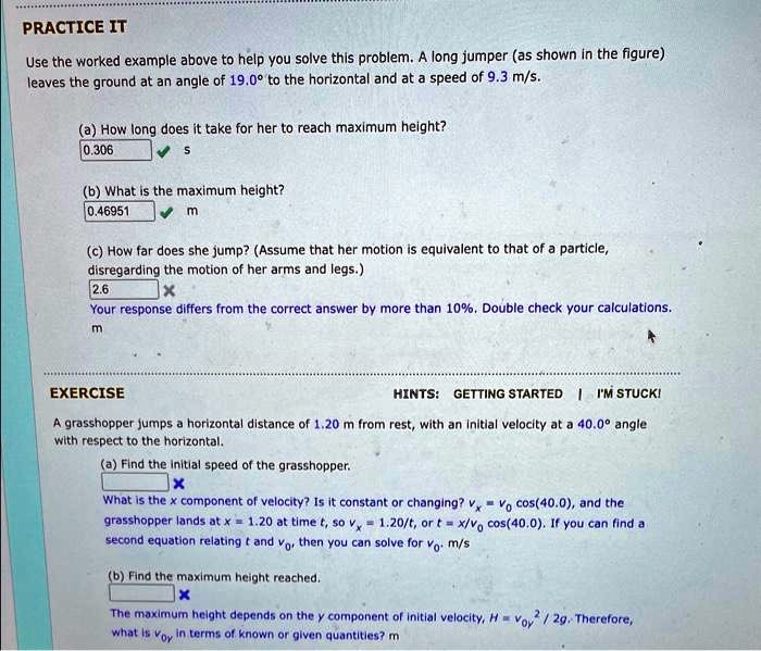 SOLVED: Texts: PRACTICE IT Use the worked example above to help you solve this problem. A long ...