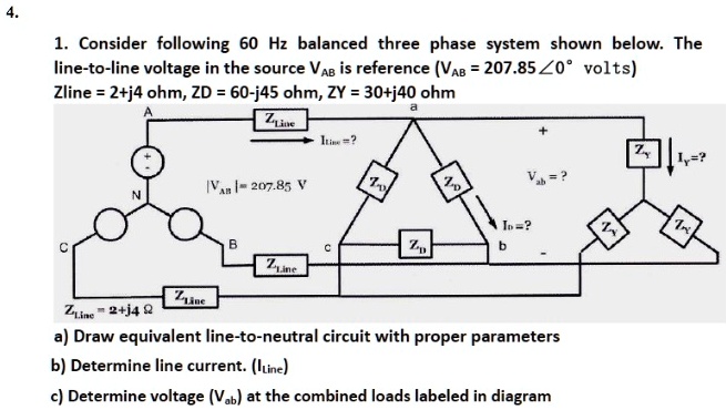 SOLVED: Show all work as neatly and clearly as possible please. 4 1. Consider following 60 Hz ...