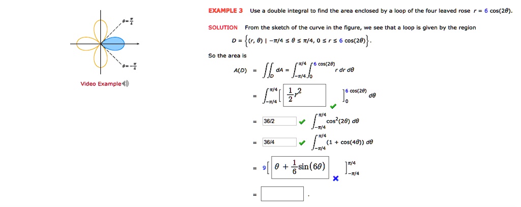 SOLVED:EXAMPLE 3 Use double integral to find the area enclosed by IOop ...