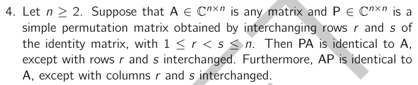 VIDEO solution: 4. Let n > 2. Suppose that A E Cnxn is any matrix and P ... VIDEO solution: 4. Let n > 2. Suppose that A E Cnxn is any matrix and P ...