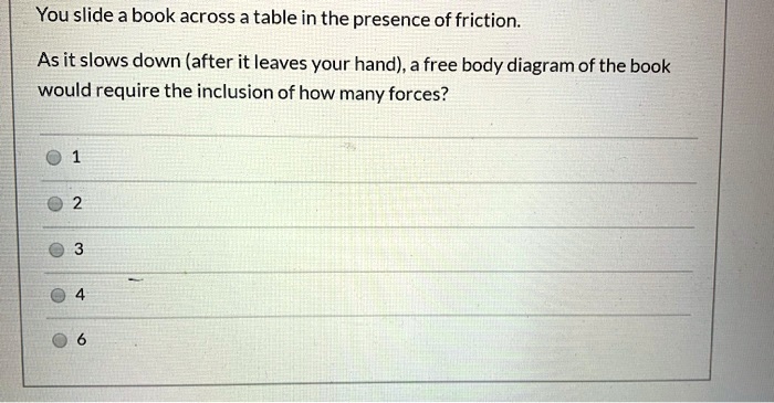 SOLVED: You slide a book across table in the presence of friction. As ...