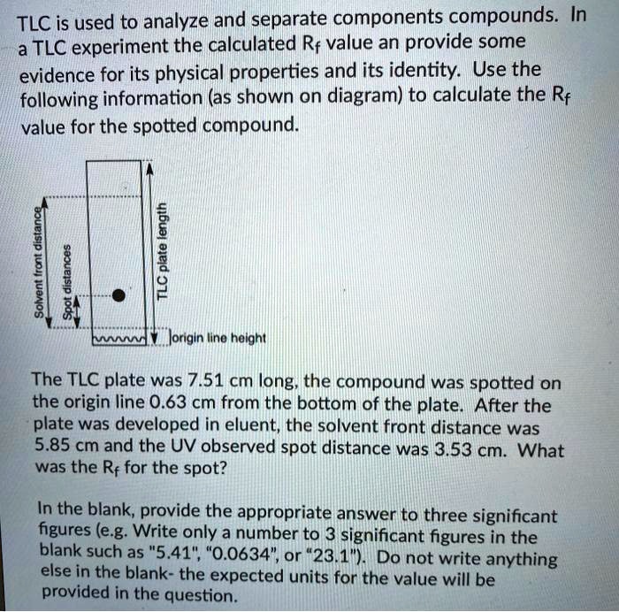 tlc is used to analyze and separate components compounds in a tlc ...