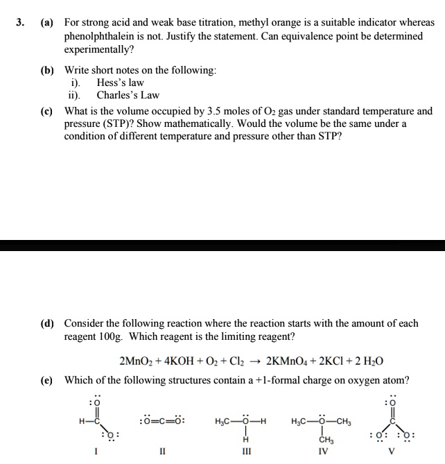 SOLVED: (a) For strong acid and weak base titration, methyl orange is ... SOLVED: (a) For strong acid and weak base titration, methyl orange is ...