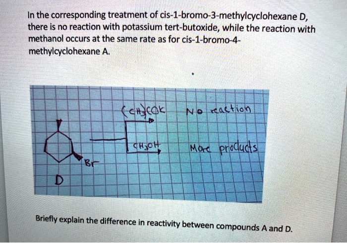 SOLVED: In the corresponding treatment of cis-1-bromo-3 ...