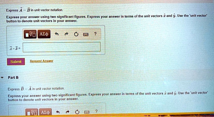 express a bin unit vector notation exptes your jnswel significant ...
