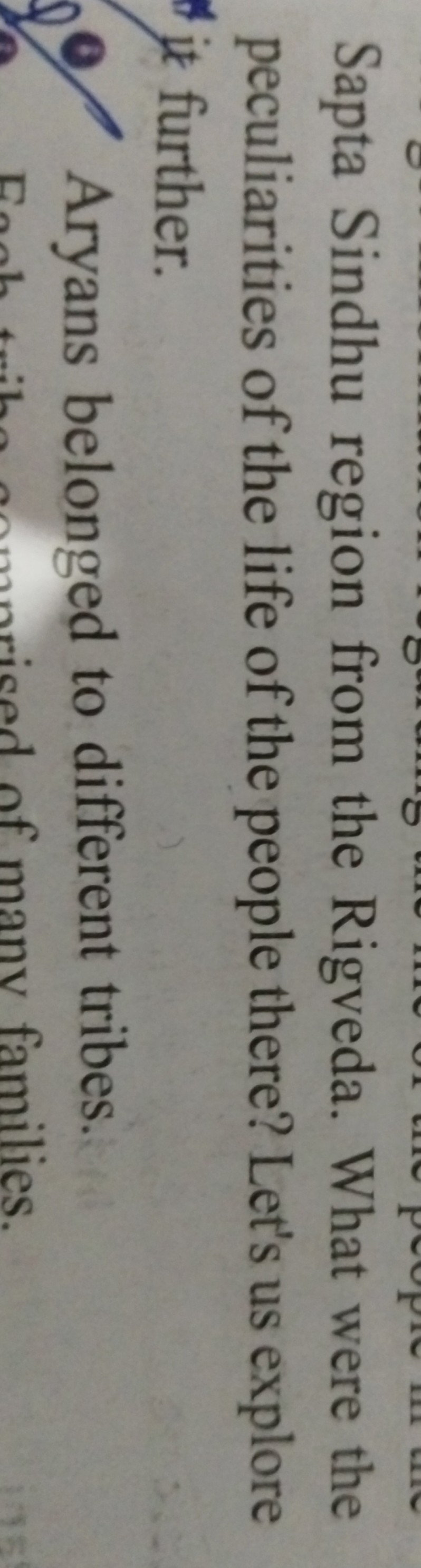 SOLVED: Sapta Sindhu region from the Rigveda. What were the ...