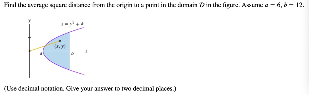 SOLVED: Find the average square distance from the origin to a point in ...