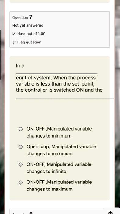 SOLVED: Please, quickly Question 7 Not yet answered Marked out of 1.00 Flag question In a ...
