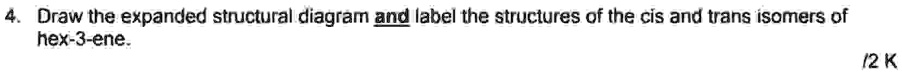 4 draw the expanded structural diagram and label the structures of the ...