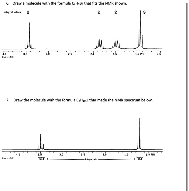 Draw molecule with the formula c hgbr that fits the nmr...