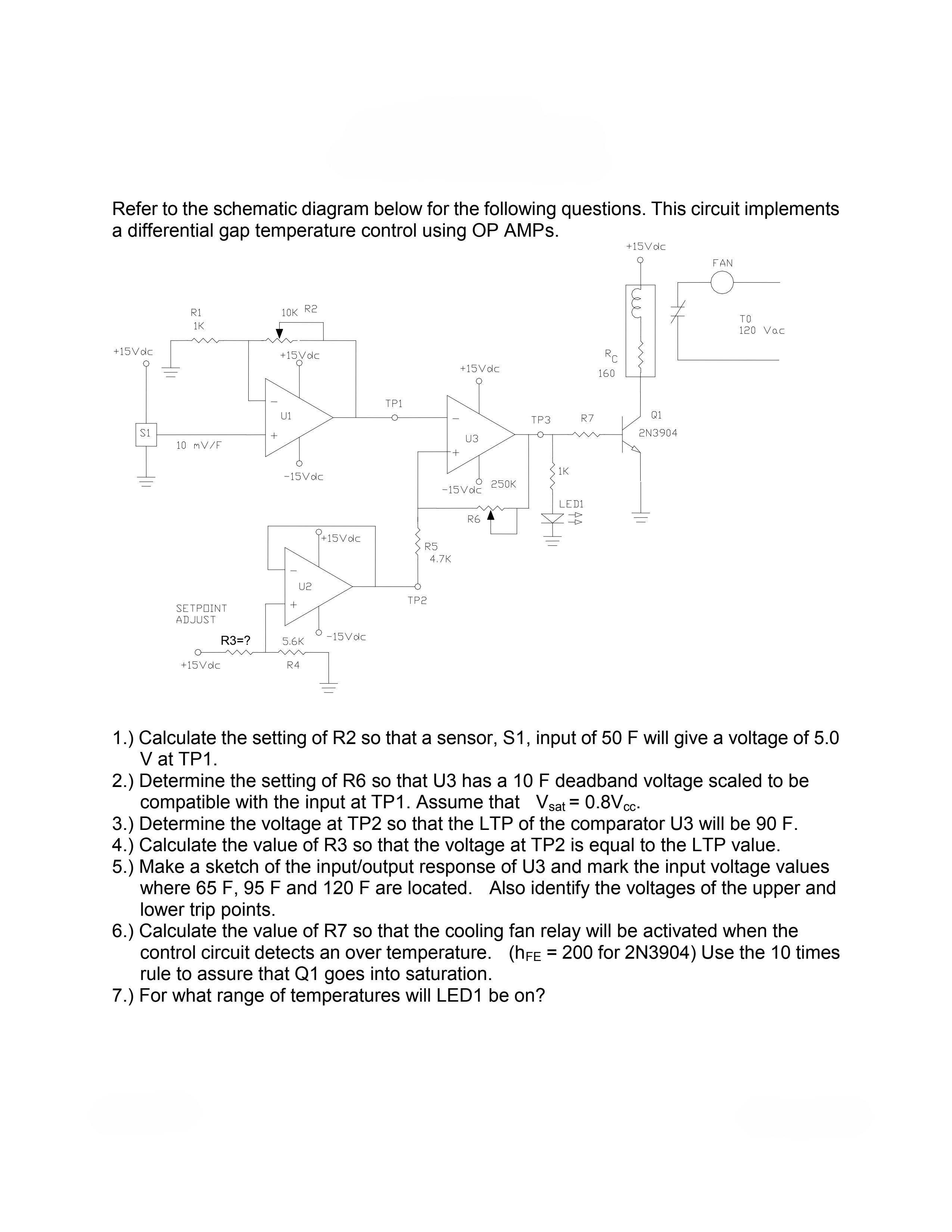 Refer to the schematic diagram below for the following questions. This ...