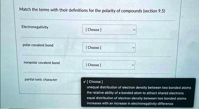 SOLVED: Text: Drop-down pair options, please. HEP Match the terms with their definitions for the ...