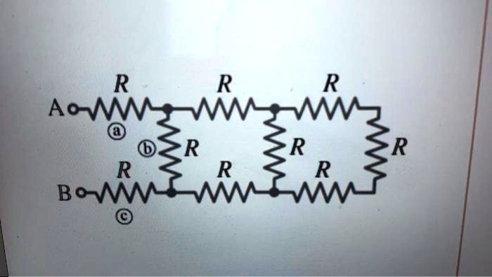 SOLVED: Determine the equivalent resistance of the "ladder" of equal ...
