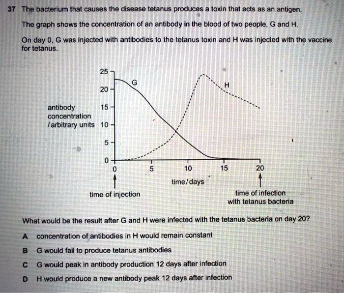 SOLVED: The bacterium that causes the disease tetanus produces a toxin ...