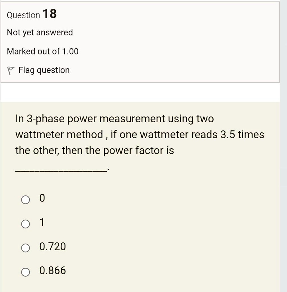 SOLVED: Question 18 Not yet answered Marked out of 1.00 Flag question ...