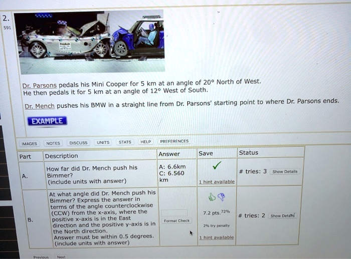 dr parsons pedals his mini cooper for 5 km at an agle f 200 north of ...