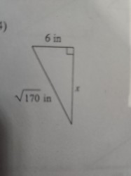 SOLVED: find missing side, leave in simplest radical form