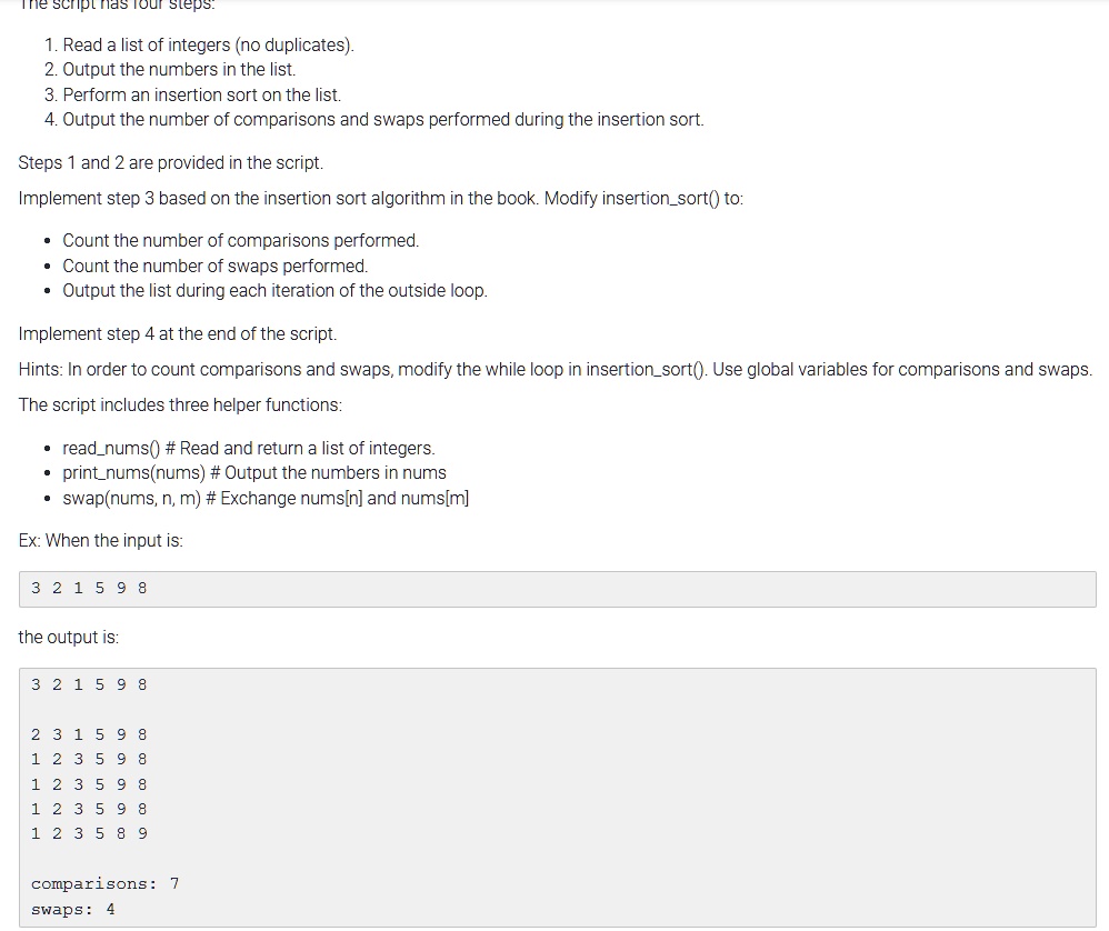 Video Solution Def Readnums Read Numbers From Input And Return Them In A List Return