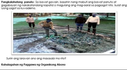 SOLVED: Ang basket composting ay isa rin paraan ng pagbubulok ng mga ...