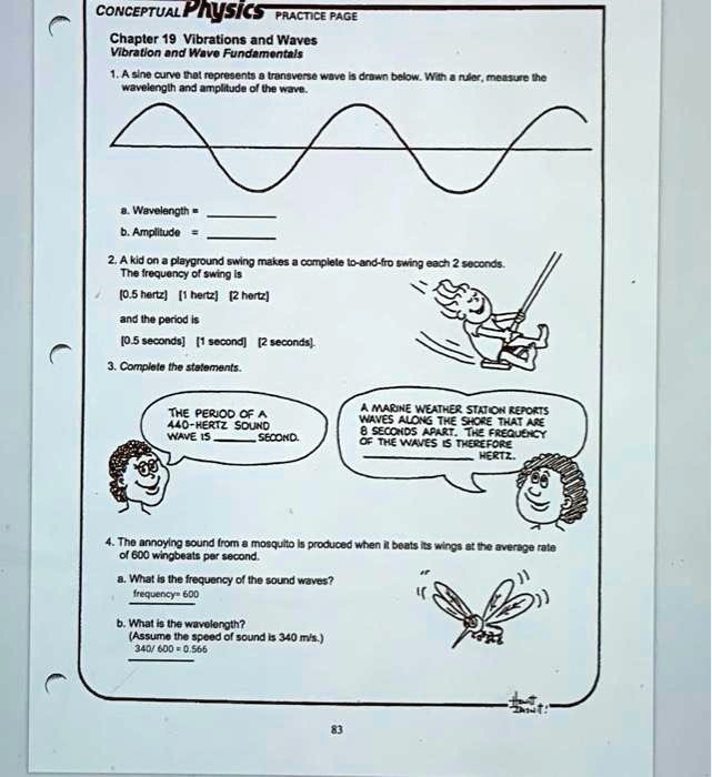 SOLVED: Texts: CONCEPTUAL PRACTICE PAGE Chapter 19 Vibrations and Waves ...