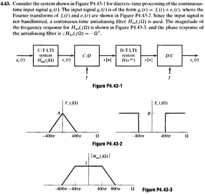 [GET ANSWER] 4.43. Consider the system shown in Figure P4.43-1 for ...