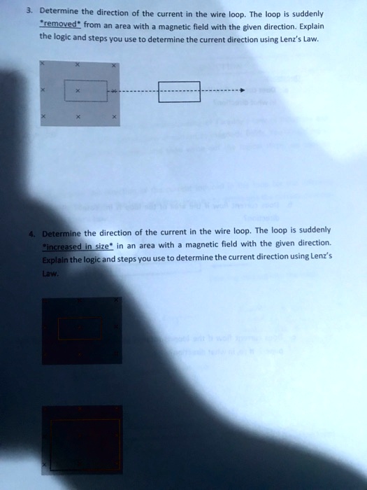 SOLVED: Determine the direction of the current in the wire IDoD. The ...