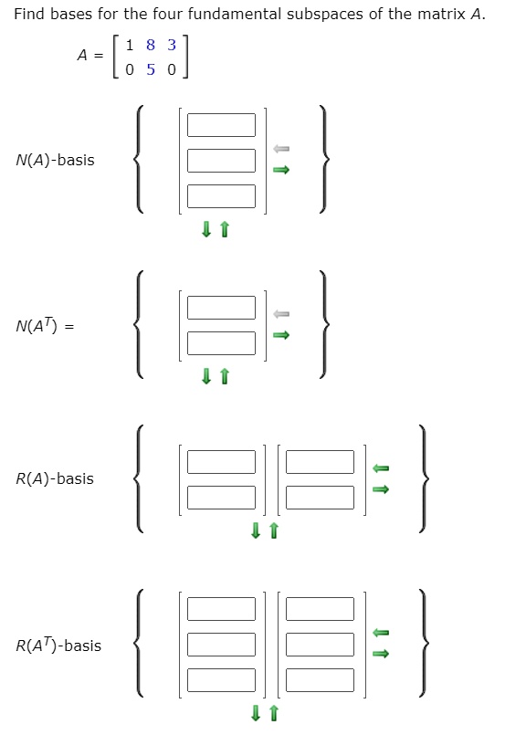 Find bases for the four fundamental subspaces of the … - SolvedLib