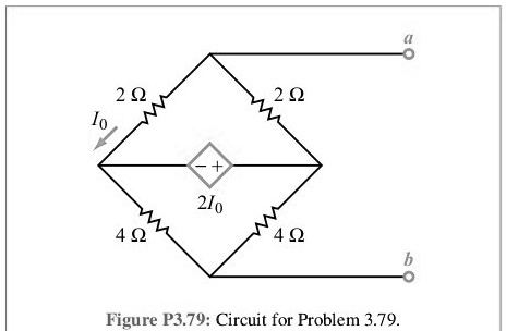 SOLVED: 3.79 Obtain the ThÃ©venin equivalent of the circuit in Fig. P3.79 at terminals (a, b ...