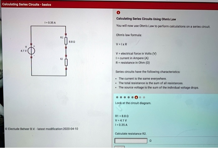 SOLVED: Calculating Series Circuits - Basics Calculating Series ...