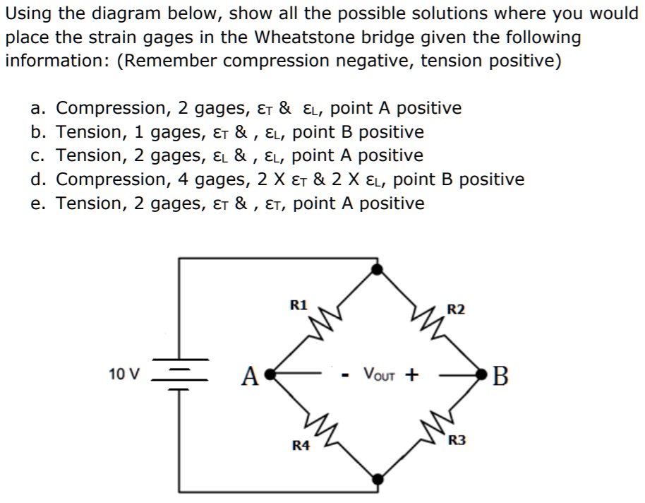 SOLVED: Using the diagram below, show all the possible solutions where ...