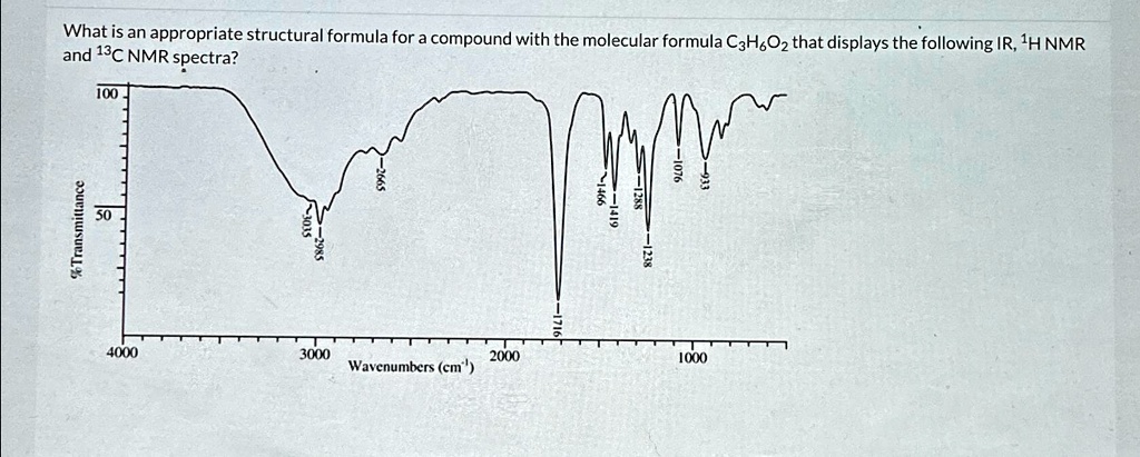 What is an appropriate structural formula for a compound with the ...