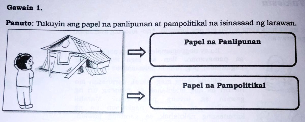 SOLVED: Pa help po please :’( Gawain 1. Panuto: Tukuyin ang papel na ... SOLVED: Pa help po please :’( Gawain 1. Panuto: Tukuyin ang papel na ...