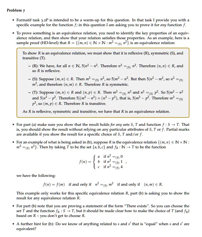 SOLVED: Problem 7 Formatif task 3.2P is intended to be a warm-up for this question. In that task ...