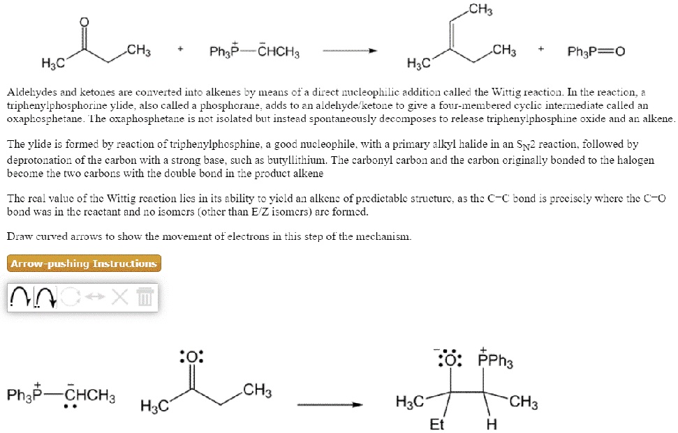 SOLVED: CH3 CH; PhaP CHCH: CH; PhaP==0 H3c H;c Aldelydes and ketones ...