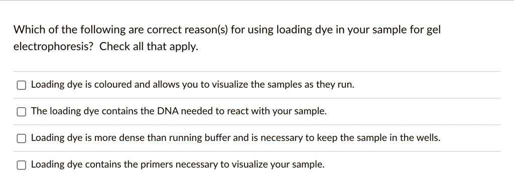 SOLVED: Which of the following are correct reason(s) for using loading ...