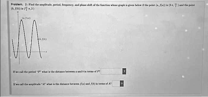 problem 2 find the amplitude period frequency and phase shift of the ...