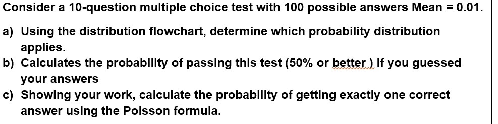 SOLVED: Consider a 10-question multiple choice test with 100 possible ...