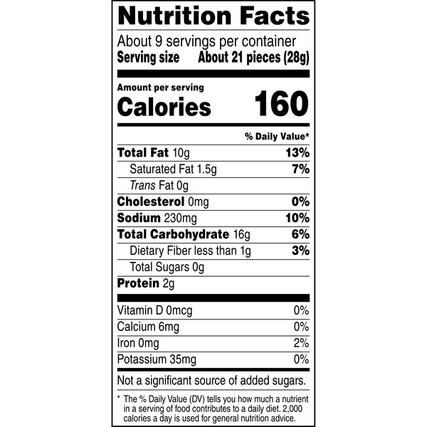Nutrition Facts About 9 servings per container Serving size About 21 ...