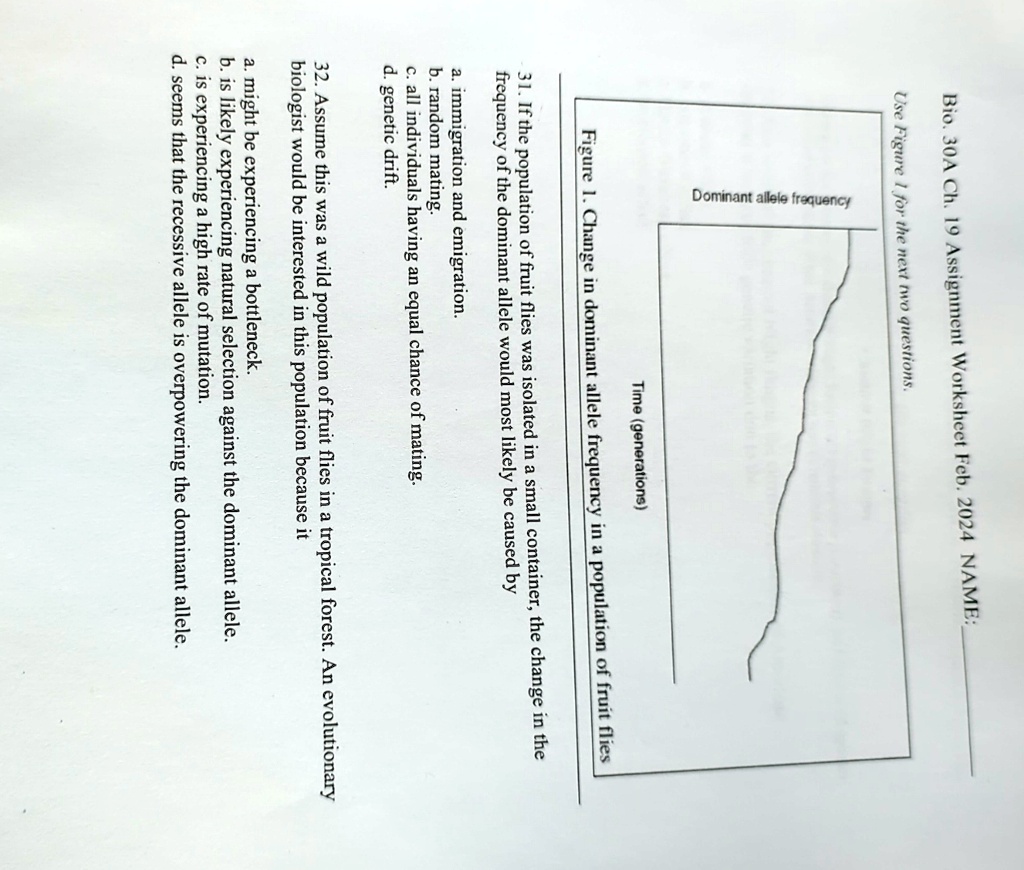bio 30a ch 19 assignment worksheet feb 2024 name use figure 1 for the ...