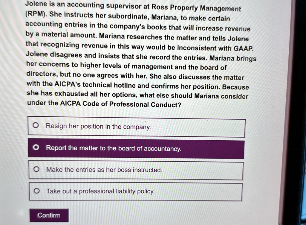 jolene is an accounting supervisor at ross property management rpm she ...