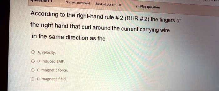SOLVED: No: yet answercd Matted Dubot R Flag question According to the ...