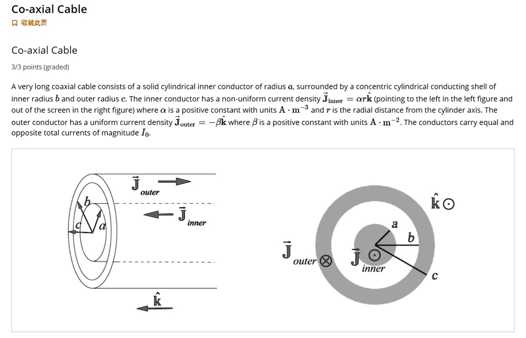 SOLVED: Coaxial Cable Walkthrough Coaxial Cable 3/3 Points (Graded) A ...