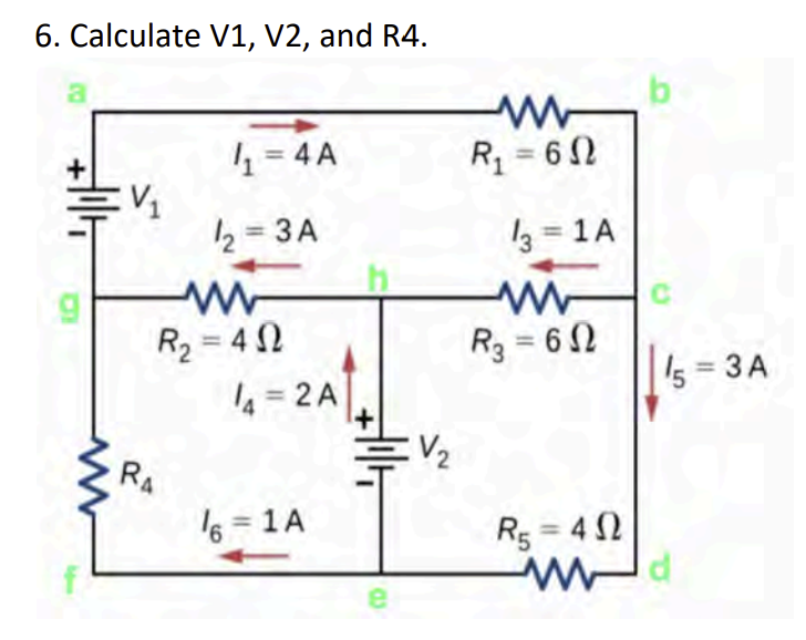 SOLVED: 6. Calculate V1, V2, and R4.