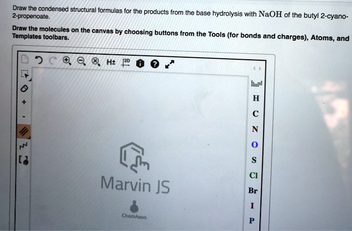 SOLVED: Draw the condensed structural formulas for the products from ...
