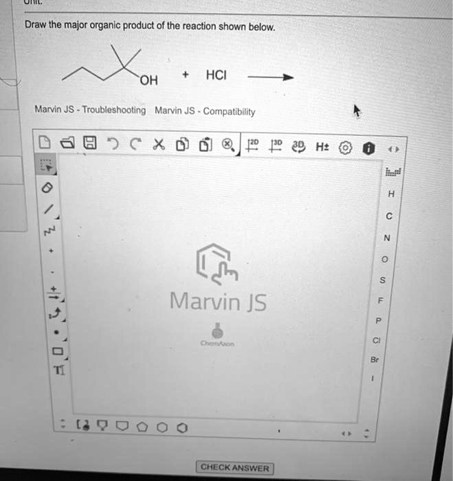 SOLVED:Draw the major organic product of the reaction shown below: Oh ...